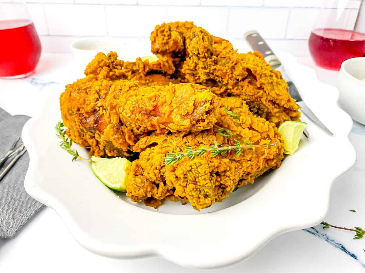 Extra Crispy Curry Fried Chicken - Kerri-Ann's Kravings